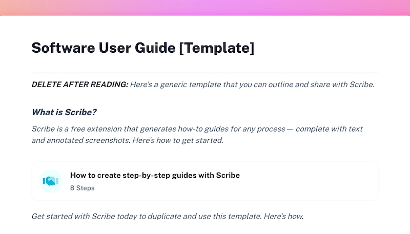 Types of Software Documentation & Free Templates | Scribe