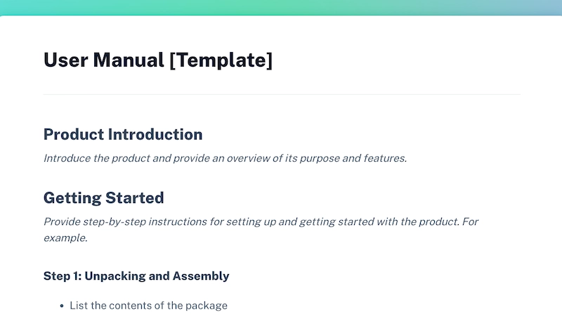 What Is a User Manual? How to Create a User Guide Your Customers Will ...