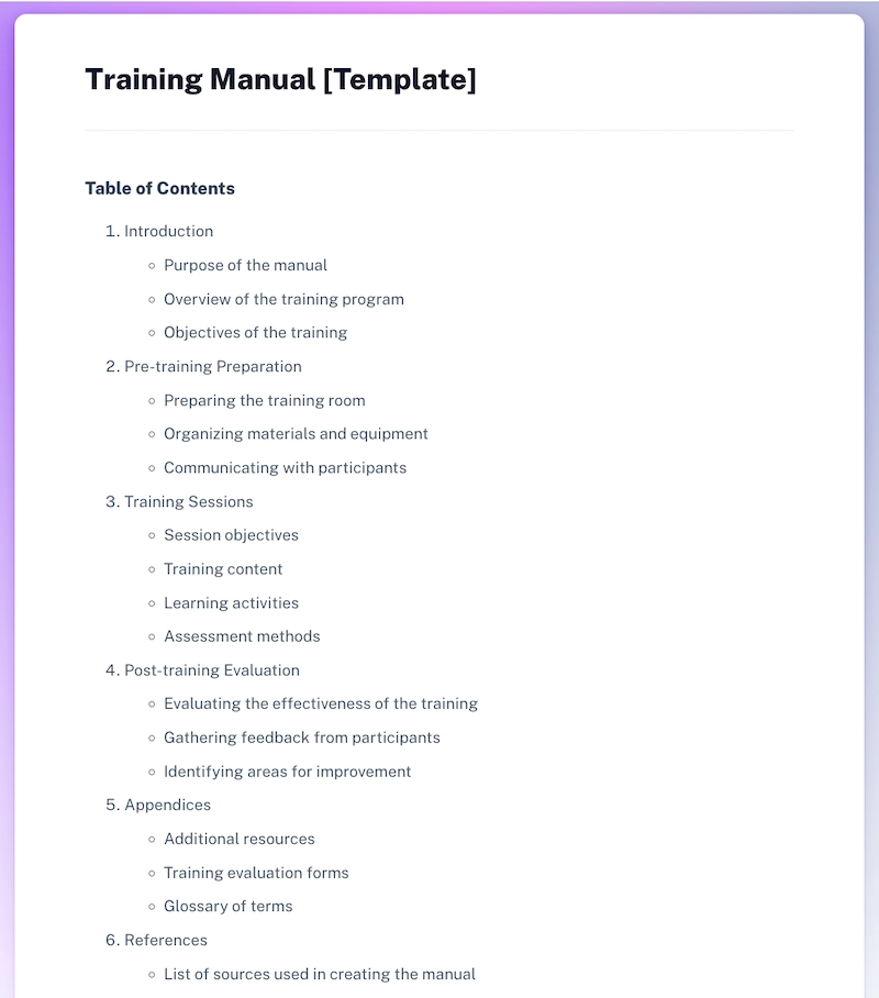 How to Create a Training Manual (+ Free Templates) | Scribe