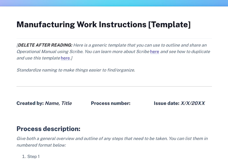 20 SOP Examples You Can Steal From Today | Scribe
