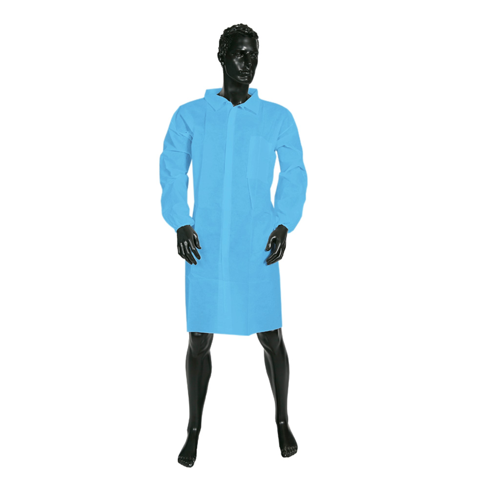ULTRA HEALTH Non-Sterile Lab Coat with Velcro (Blue)