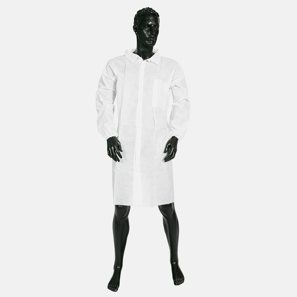 ULTRA HEALTH Non-Sterile Lab Coat with Velcro (Blue)