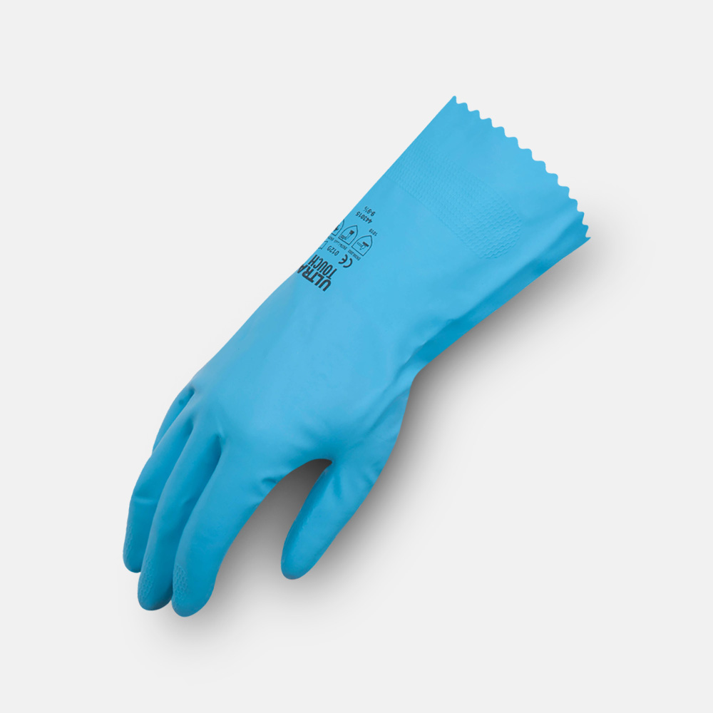 ULTRA TOUCH Green Silverline Long Cuff Rubber Gloves ULTRA TOUCH Green Silverline Long Cuff Rubber Gloves