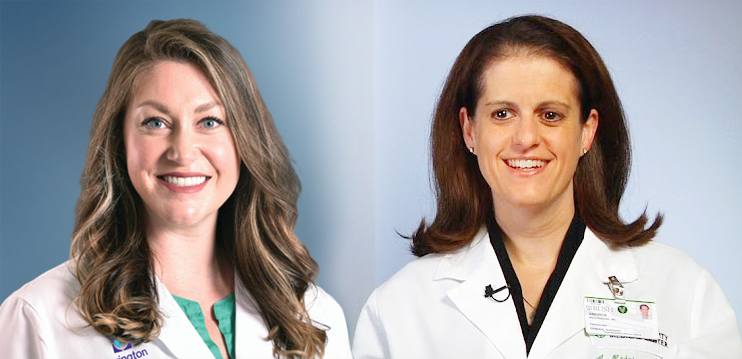 Andrea Madrigrano, MD and Andrea Colton, MD, MPH presenting 'Mozart 3D ...