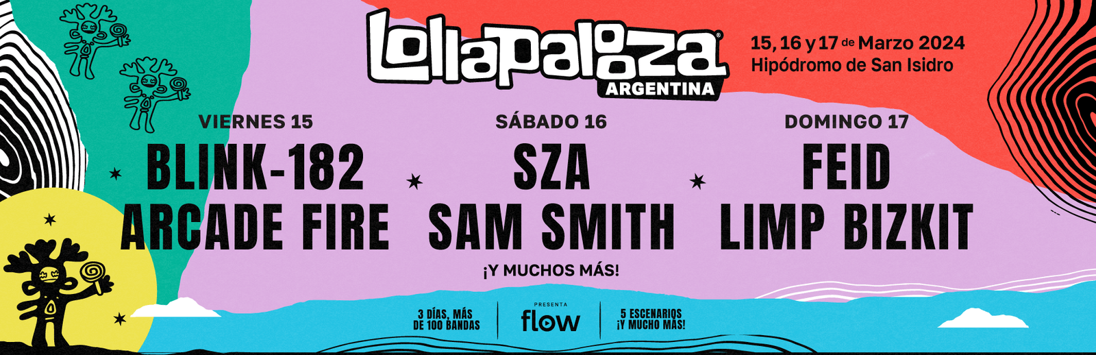 Lollapalooza Argentina 2024 | 15, 16 y 17 de marzo en el Hipódromo de ...