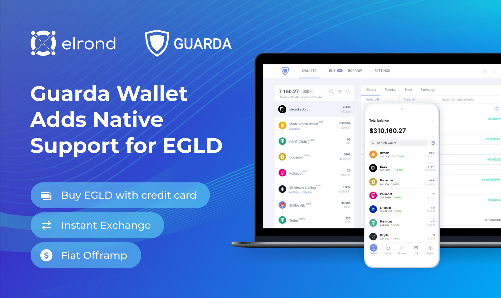 Guarda - die Multi-Chain-Krypto-Wallet mit nativer Unterstützung für EGLD