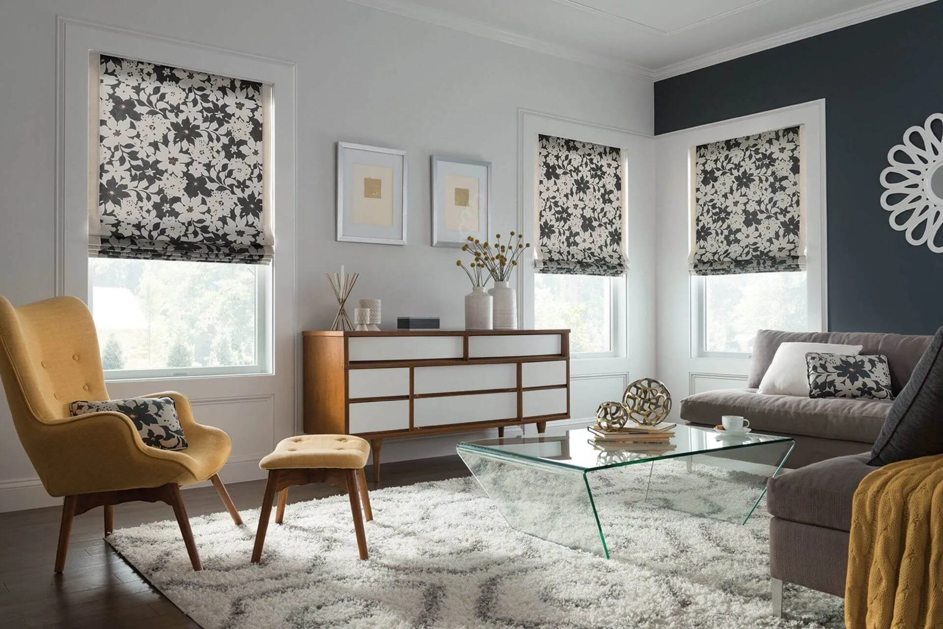Santa Rosa Roman Shades | Hartley Window Coverings