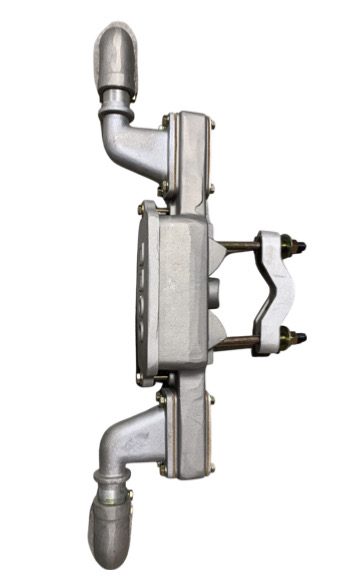 CROSSARM ASSEMBLY 1 WAY 5" GATE MAIN ARM W/12" HOUSINGS, LEDS, 24 ...