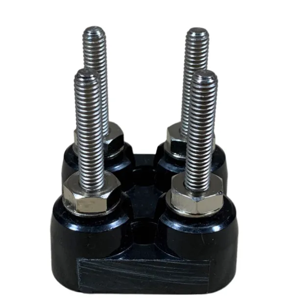 Block Terminal 2X2 W/Flat Washer & Clamp Nut