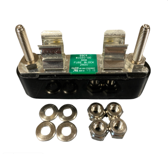 Block Fuse Bakelite F/2" Fuse Length 9/16"