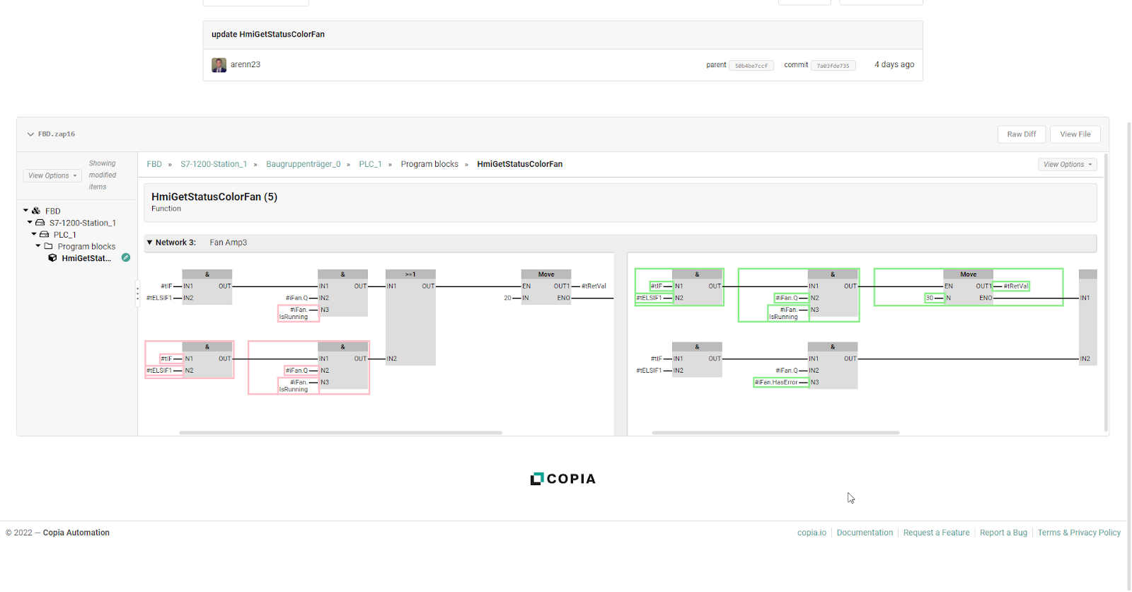 Copia Automation | Function Block Diagram Support with Copia
