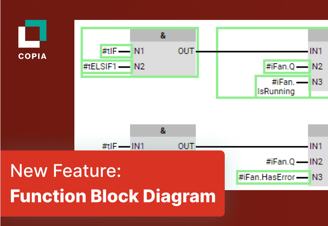 Copia Automation | Function Block Diagram Support with Copia
