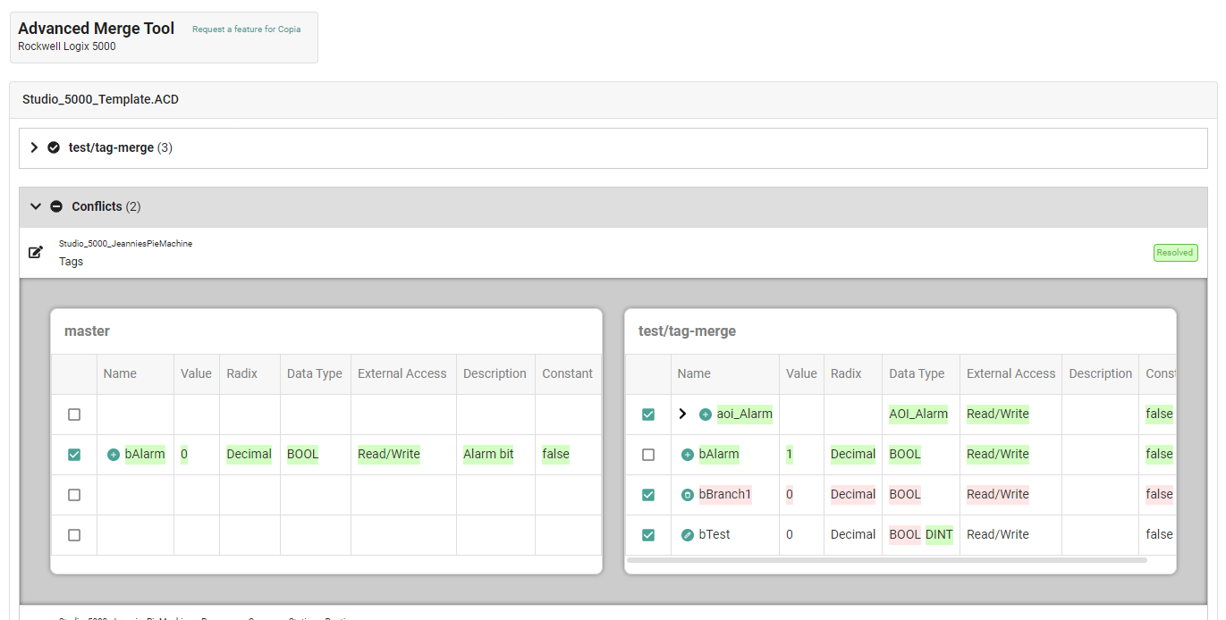 Copia Automation | Copia's Advanced Merge Tool