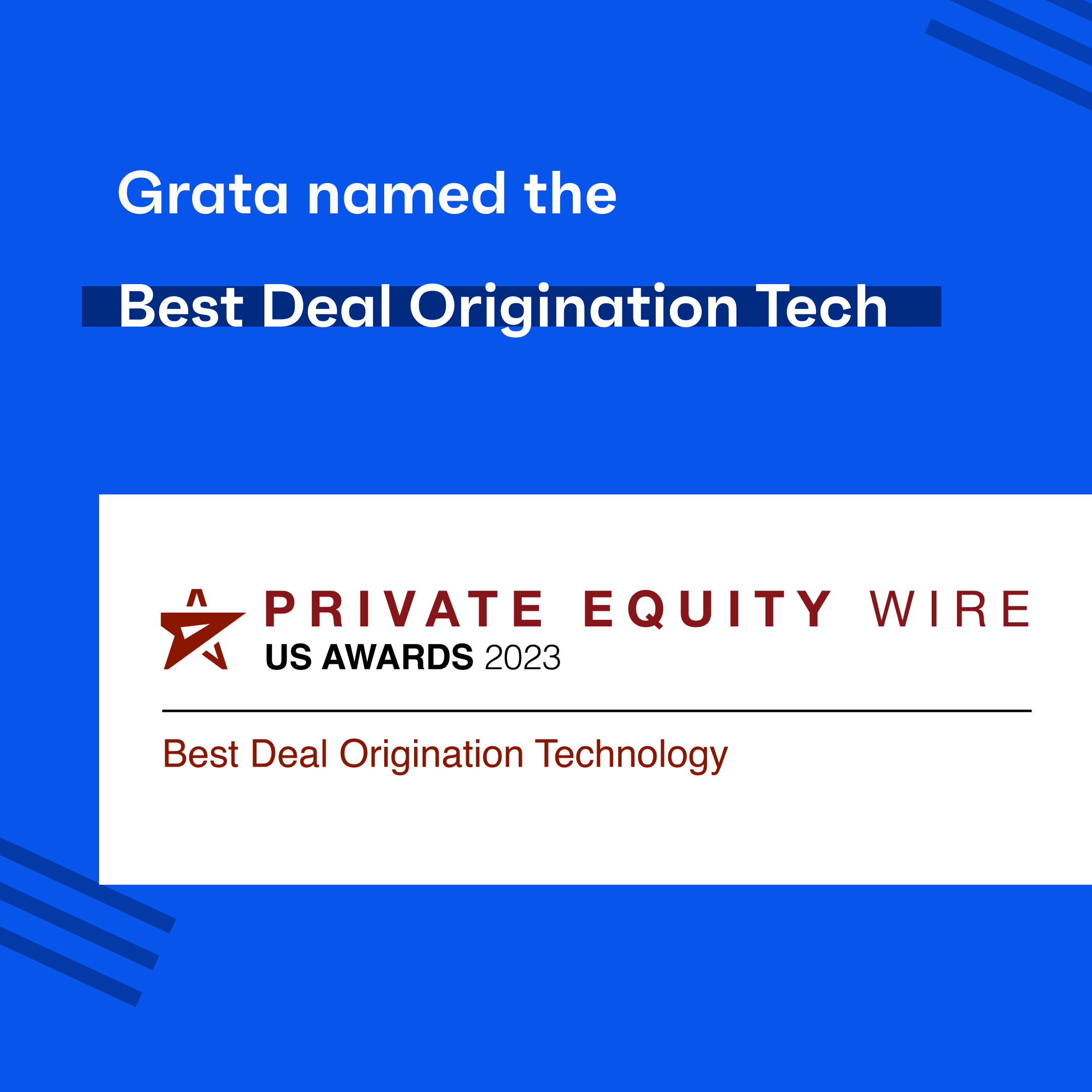 PEW: Grata Named Best Deal Origination Technology Of 2023