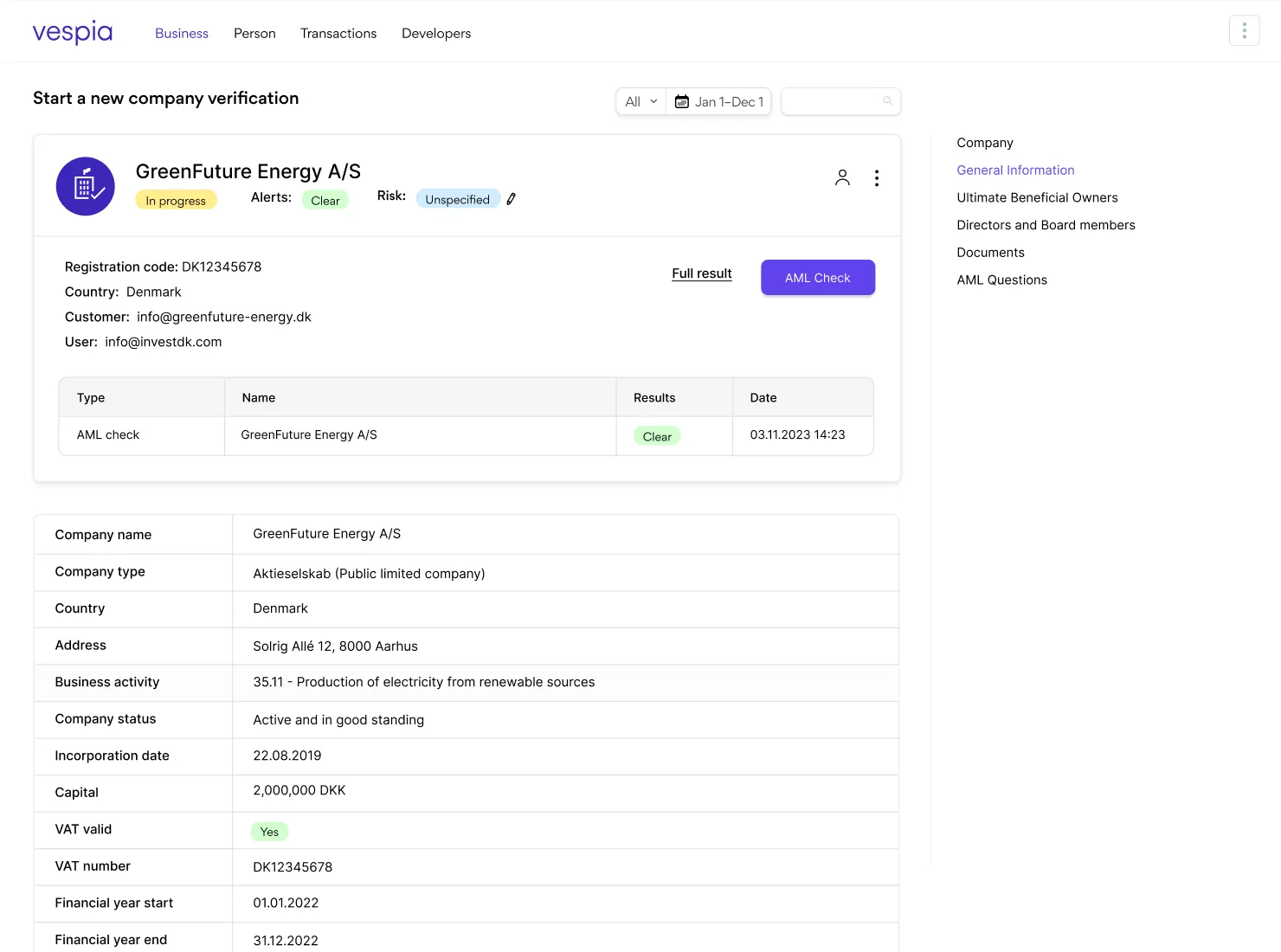 AI-powered Business Verification Solution | Vespia