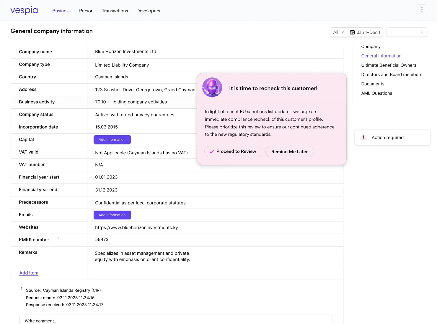 AI-powered Business Verification Solution | Vespia