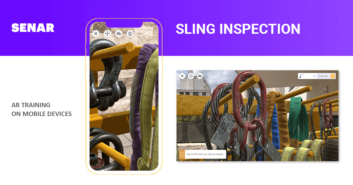 Rigging inspection training in Augmented Reality (AR)