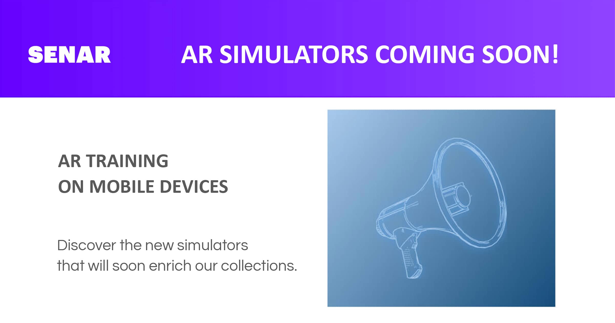AR Simulators coming soon