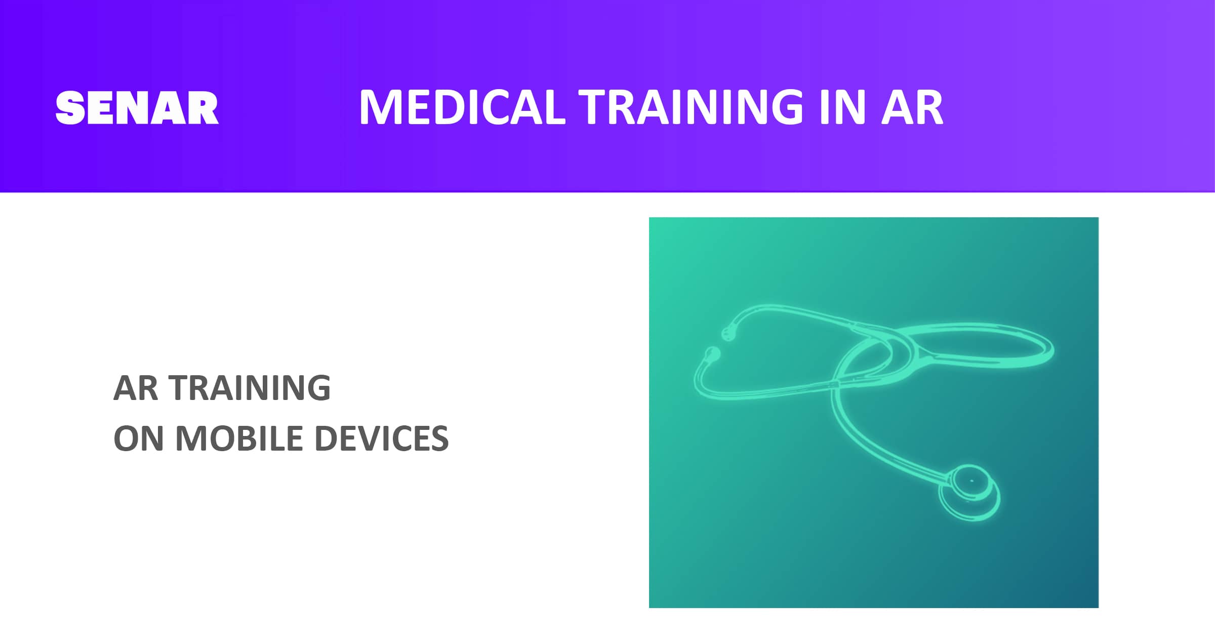 Healthcare training in AR (Augmented Reality)