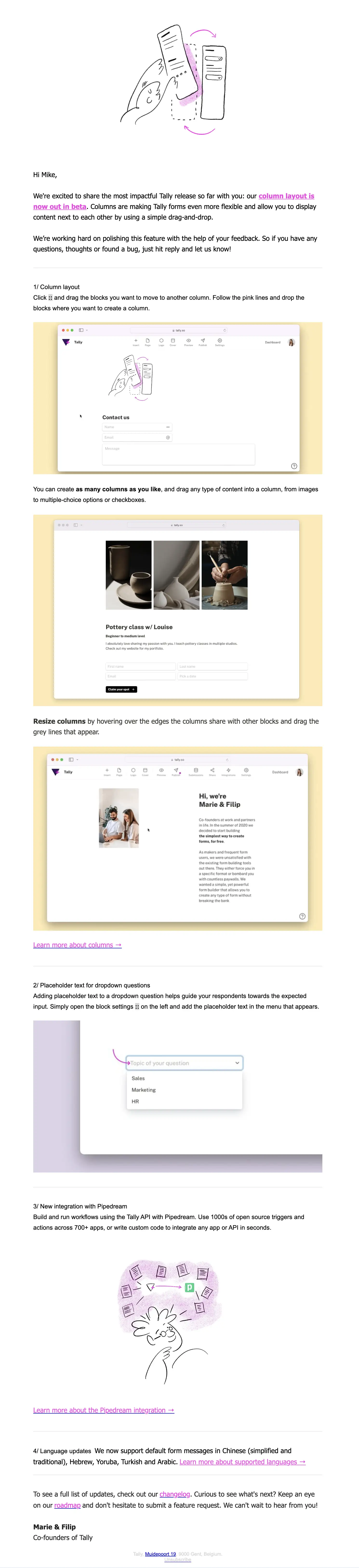 Product Update & New Feature Email Examples | Emailspiration