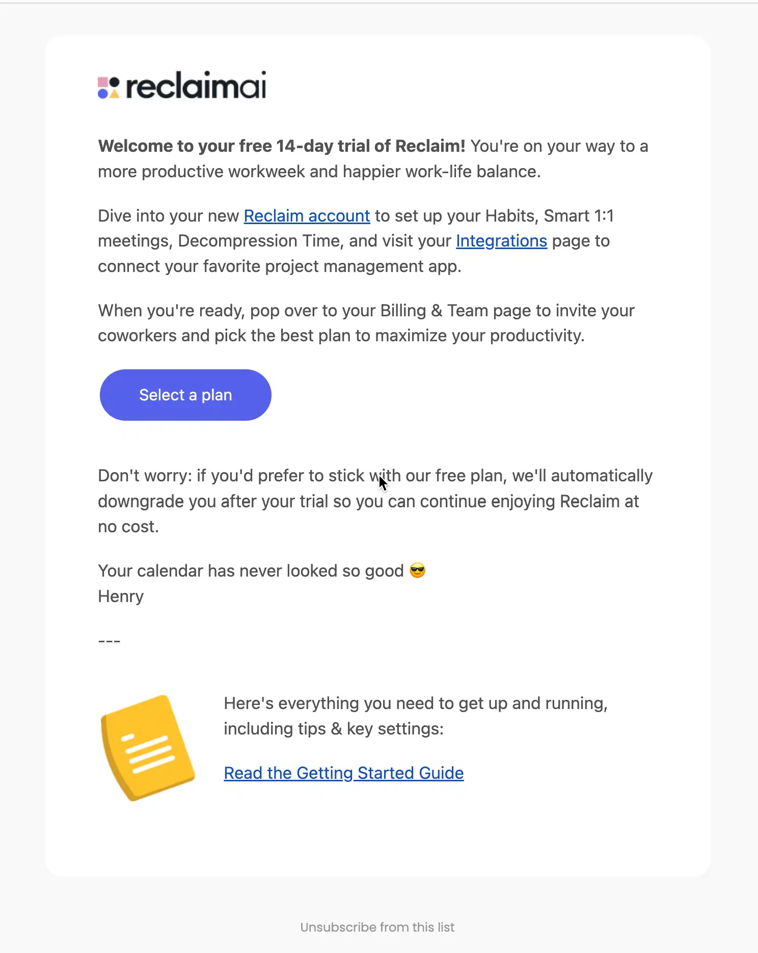 Onboarding & Welcome Email Examples | Emailspiration