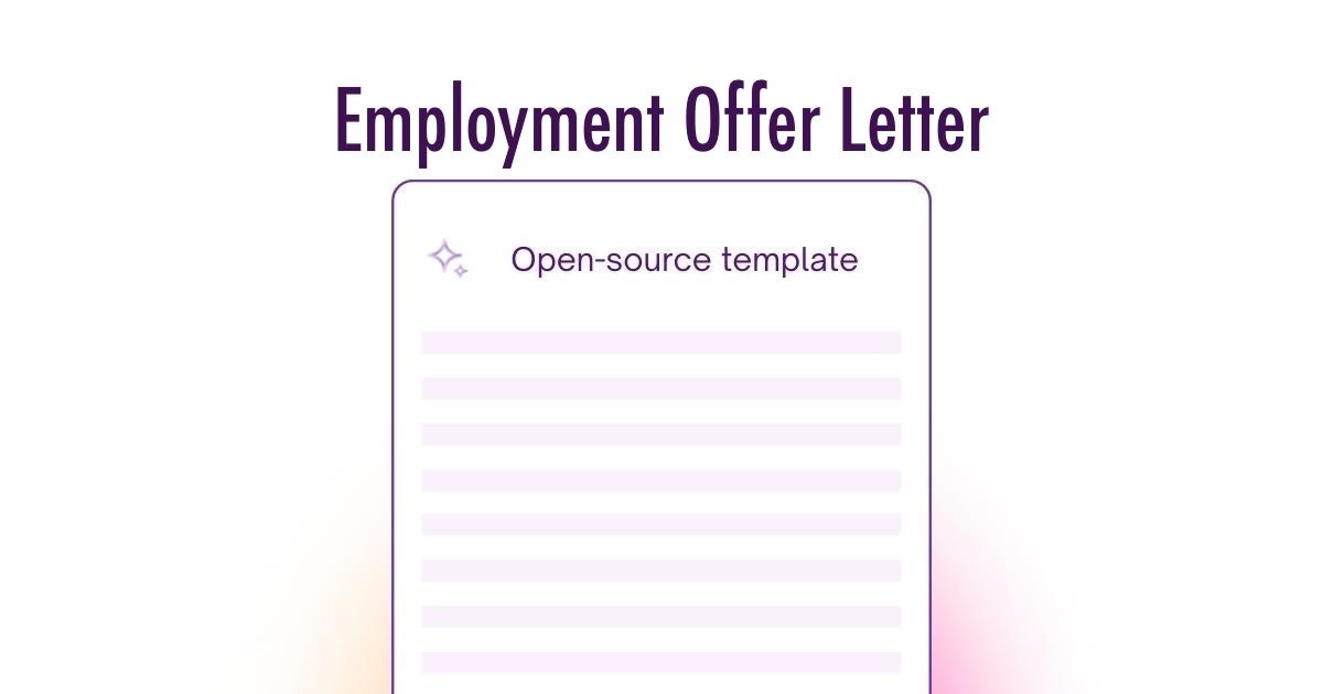 Employment Offer Letter Template - UK
