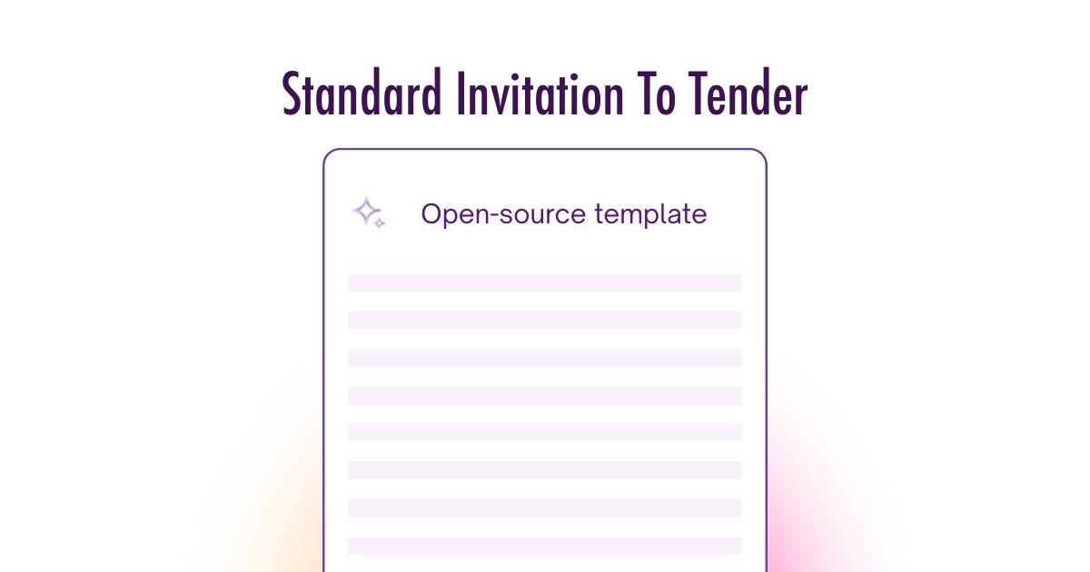 Standard Invitation To Tender Template - UK