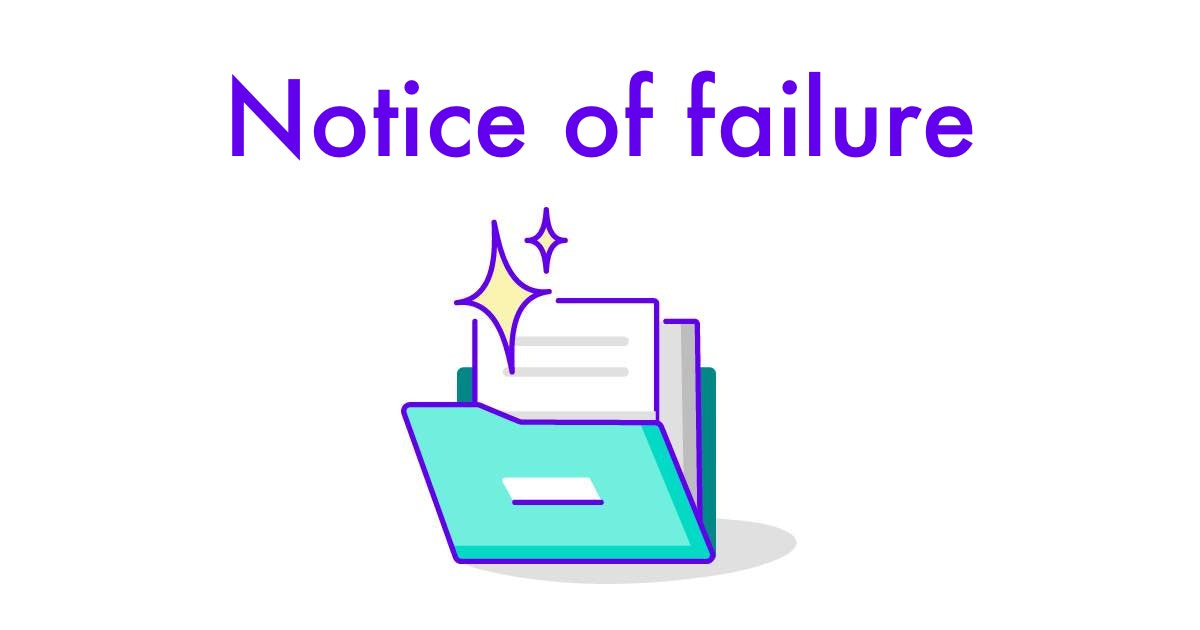failure notice 解決 – failure notice メール 大量 – ODUSD