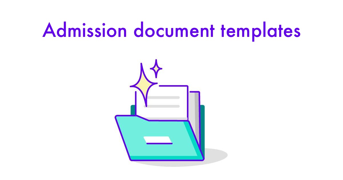 💰 Admission document templates - UK