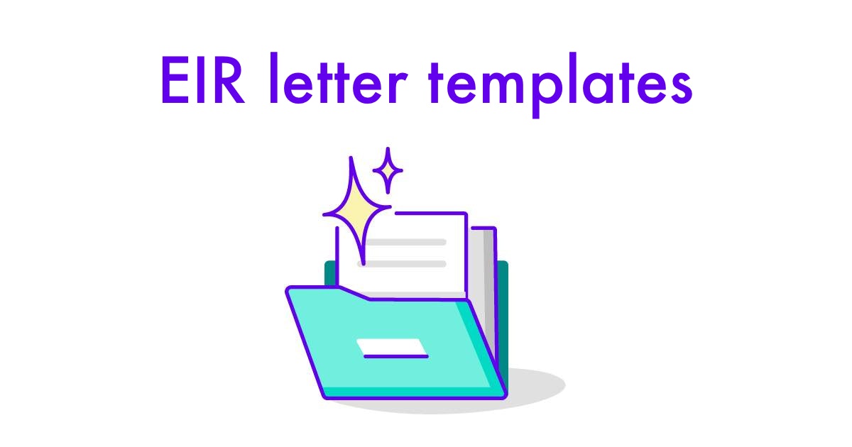 🖍️ EIR letter templates - UK