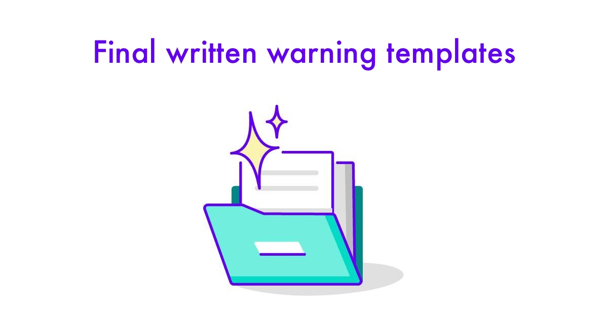  Final Written Warning Templates UK