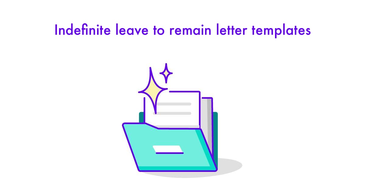 📃 Indefinite leave to remain letter templates - UK