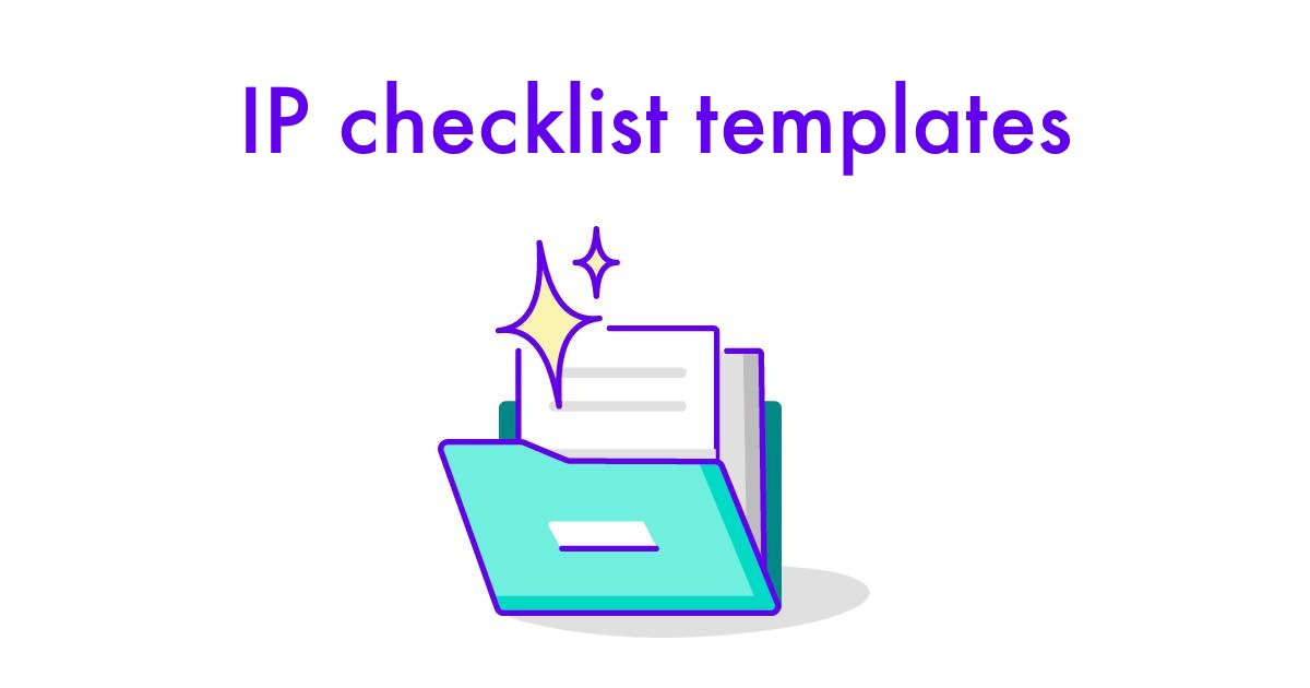 🖨️ IP checklist templates - UK