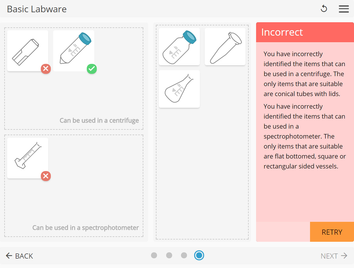 LearnSci LabSim: Basic Labware