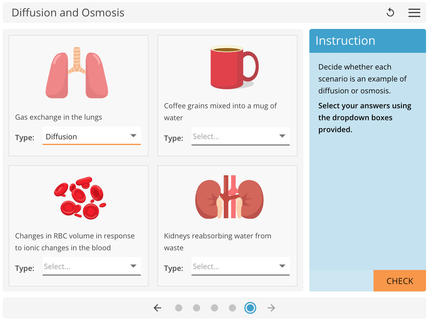 LearnSci LabSim: Diffusion and Osmosis