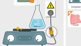 LearnSci LabSim: Electric Hotplate and Magnetic Stirrer