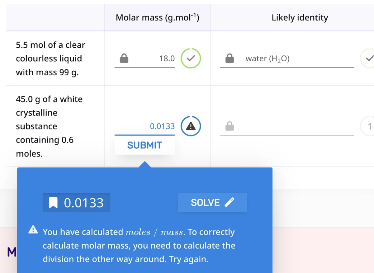 LearnSci Smart Worksheet: Moles and Molarity