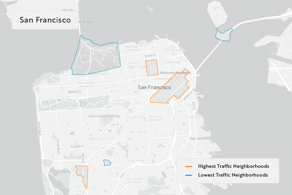 Breaking down San Francisco Foot Traffic & Location Data | Unacast