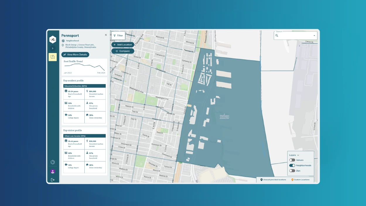 Unacast’s Location Insights Platform Now Includes Neighborhood Data