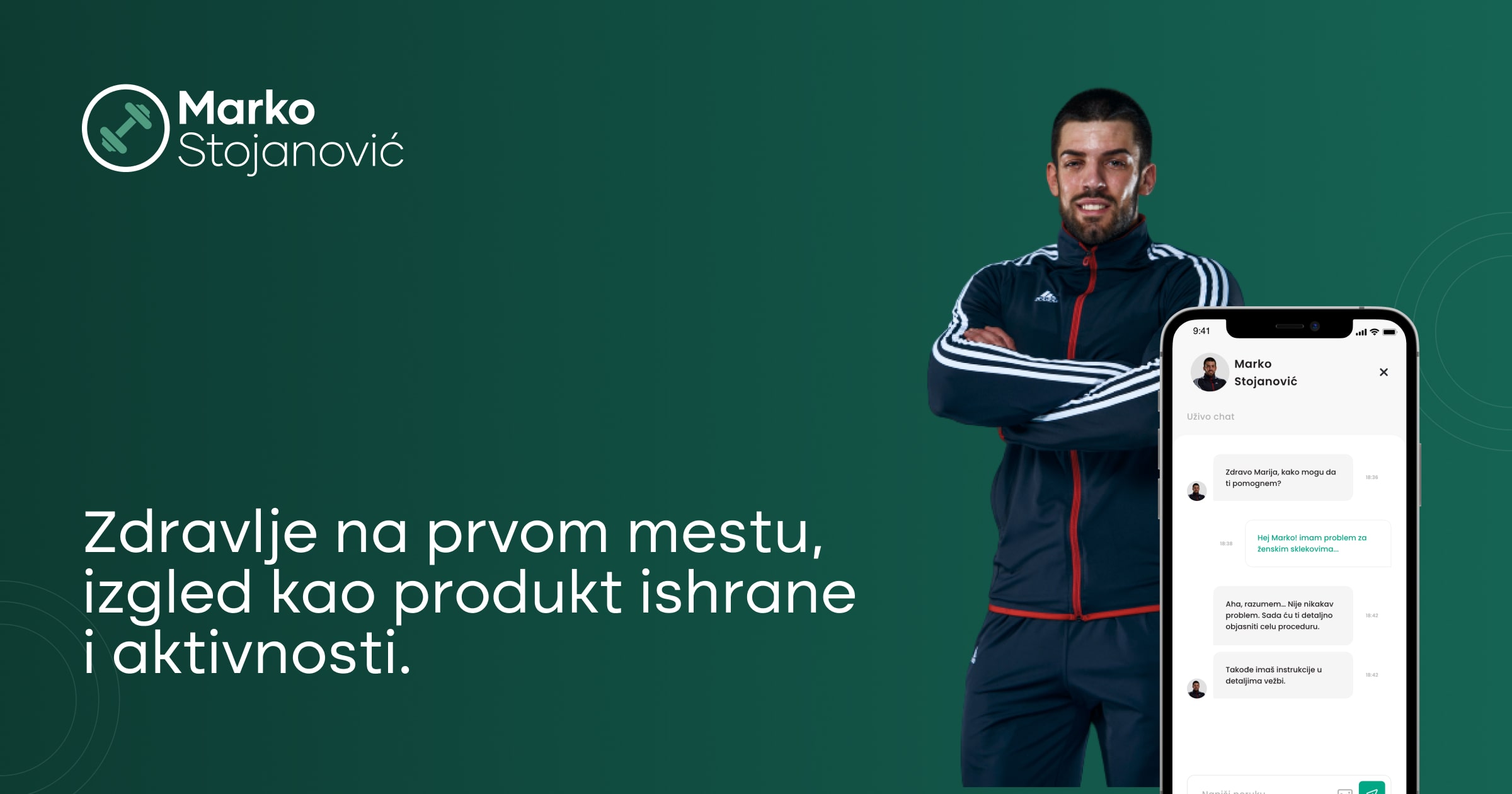 Personalni trener i nutricionista Marko Stojanovic