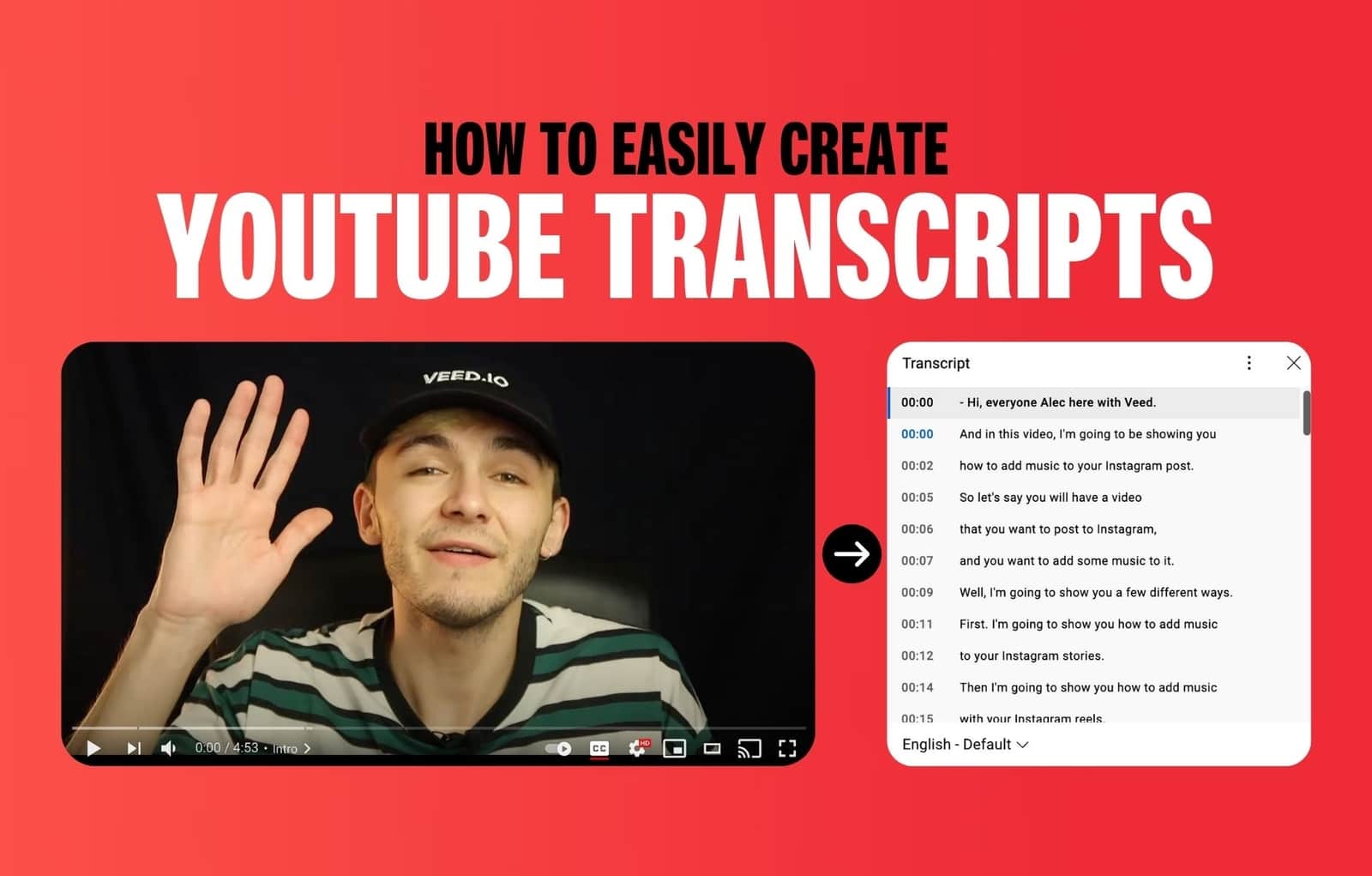 Convert Video to Text - Online - VEED.IO