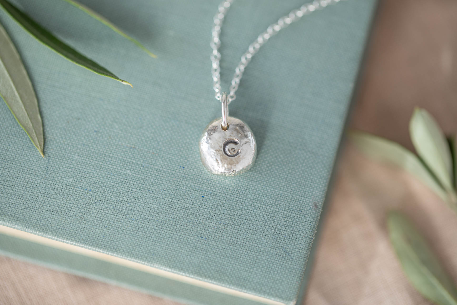 Reclaimed Pebble Charm Necklace | Handmade Jewellery | Norfolk