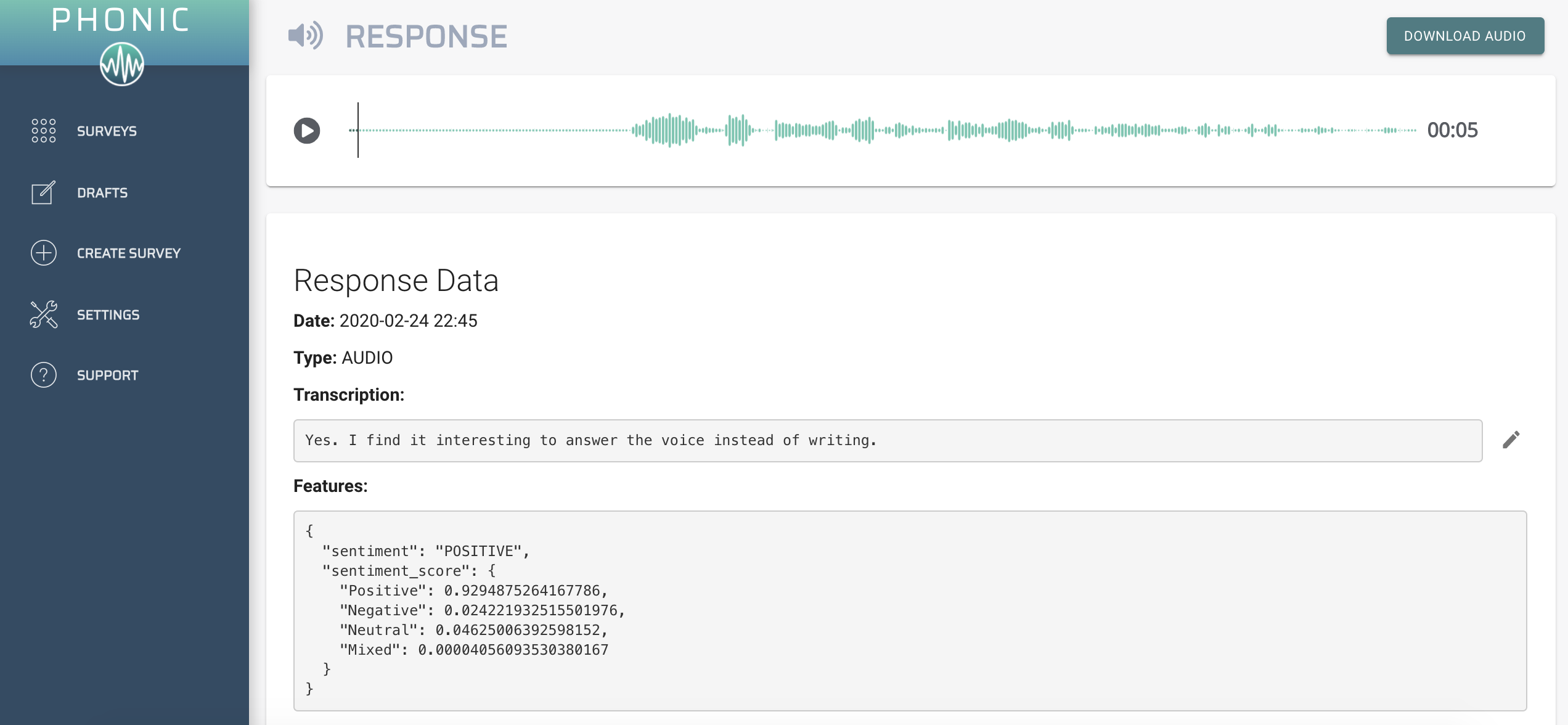 Understand, Visualize & Share Voice Data