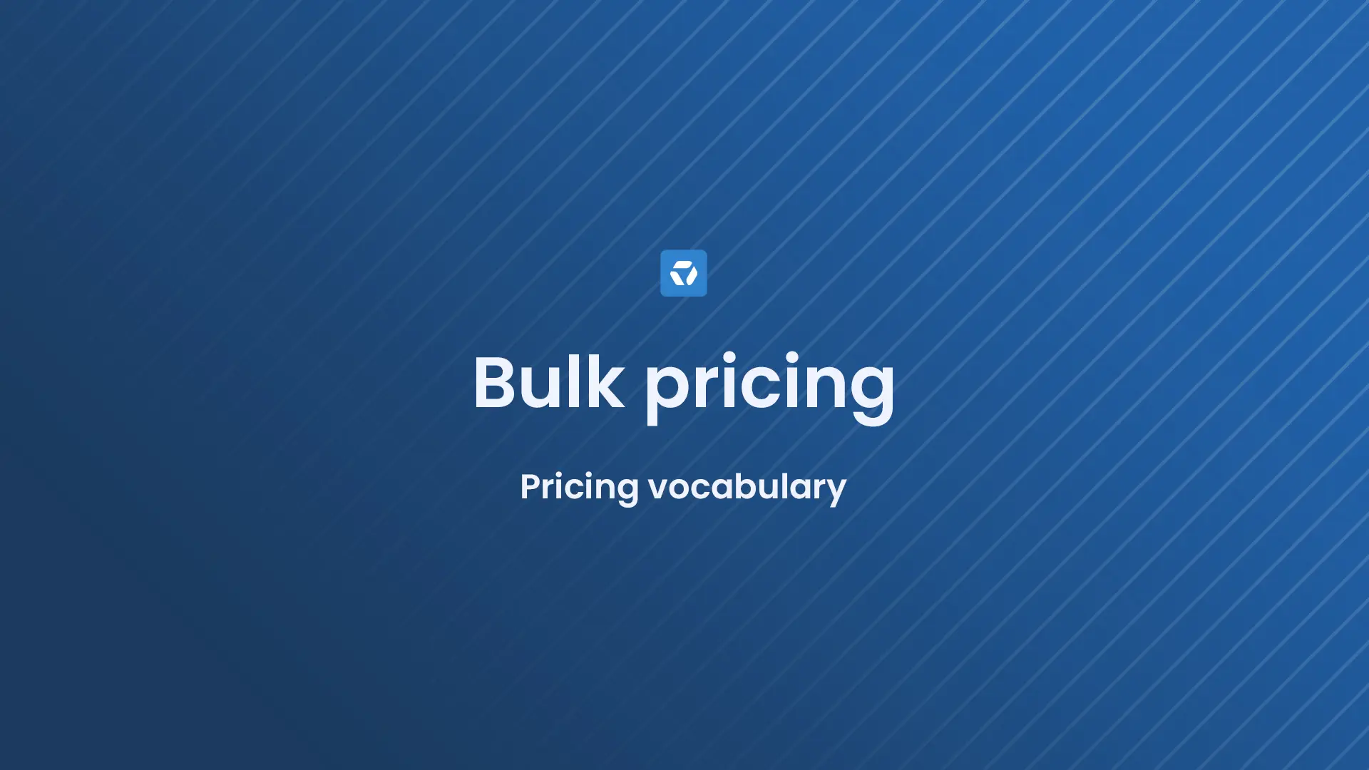 What's Bulk pricing?