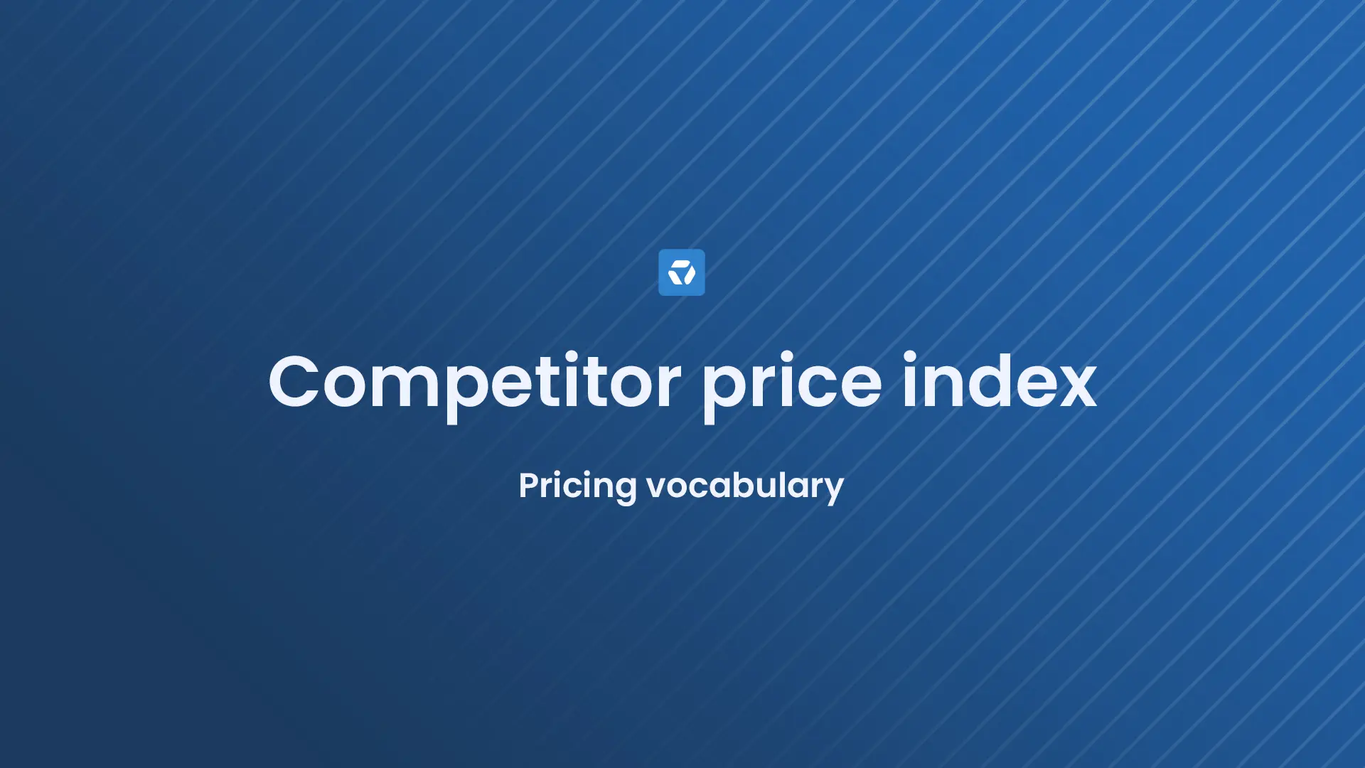 What's Competitor price index?