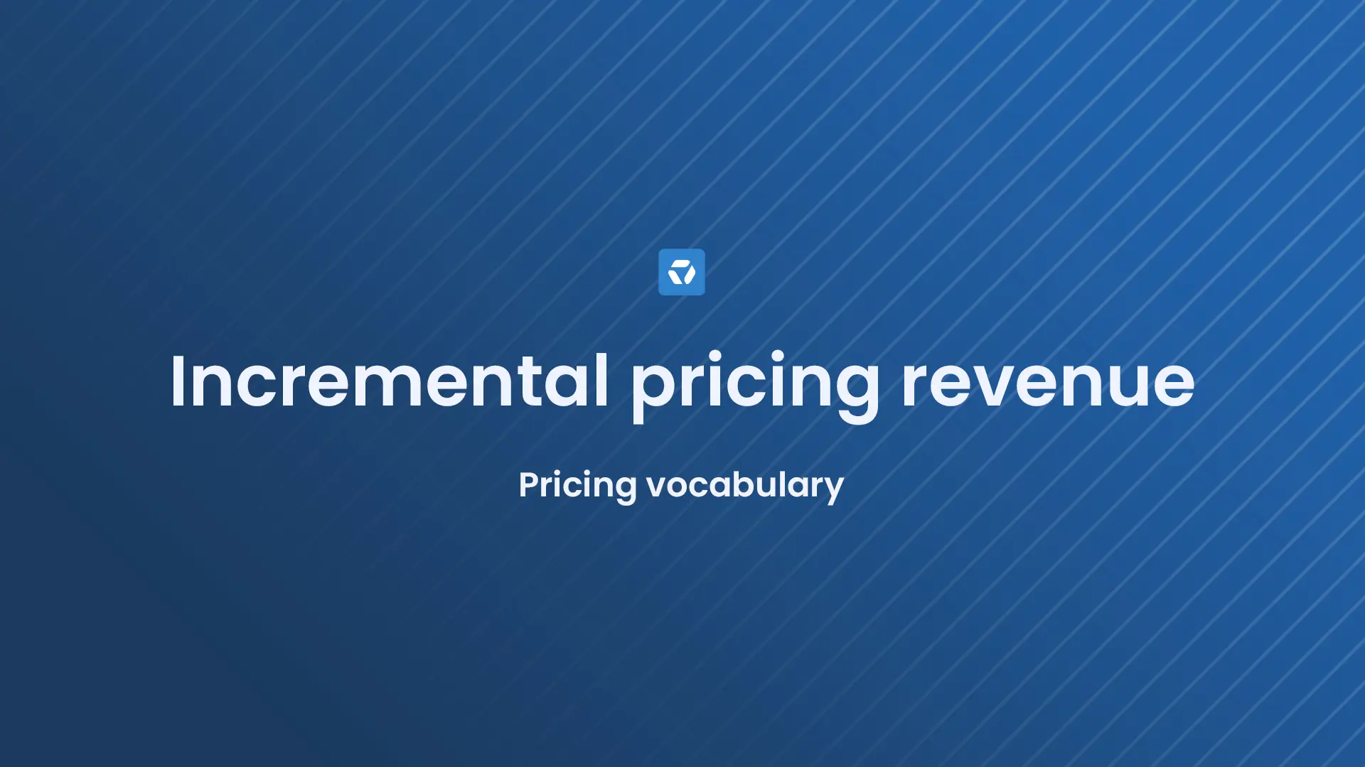 What's Incremental pricing revenue?
