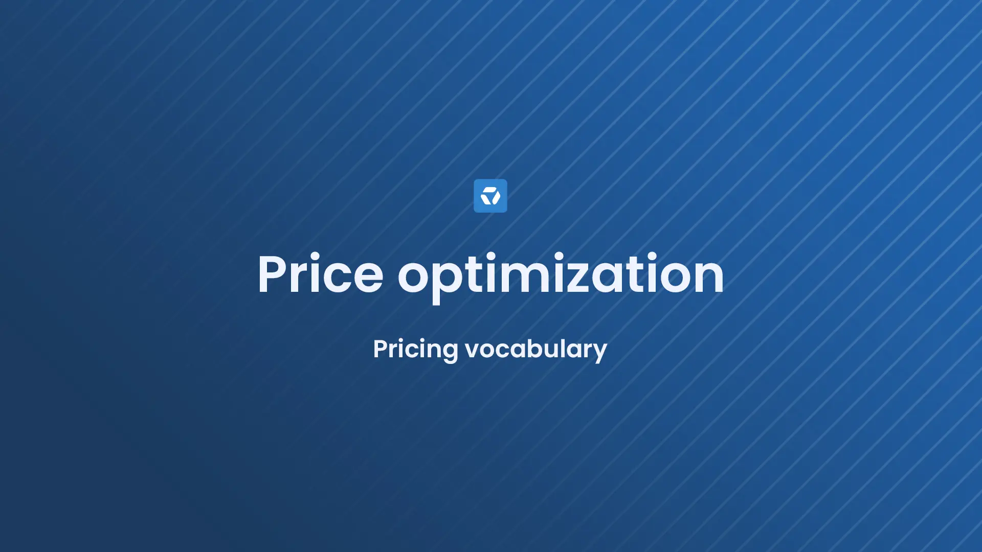 What's Price optimization?