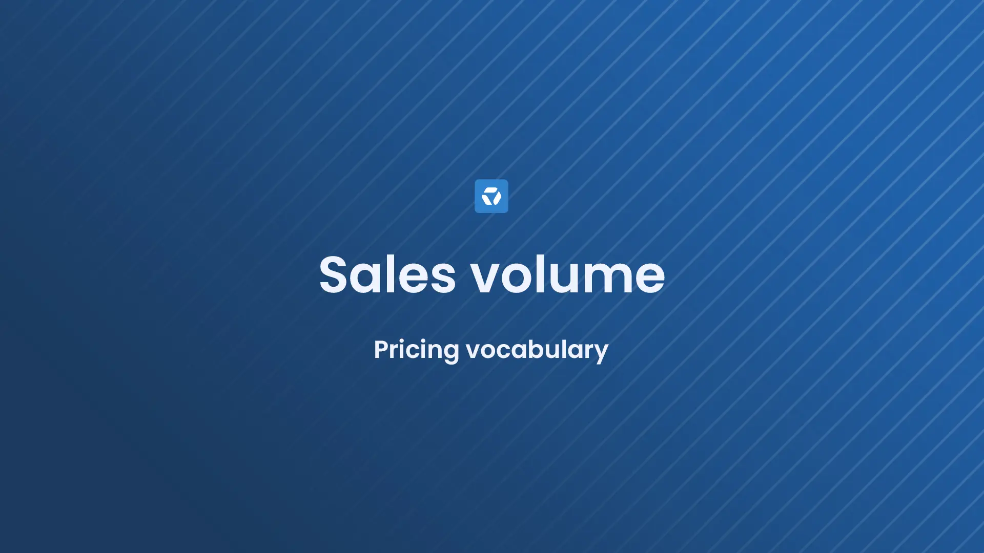 What's Sales volume?
