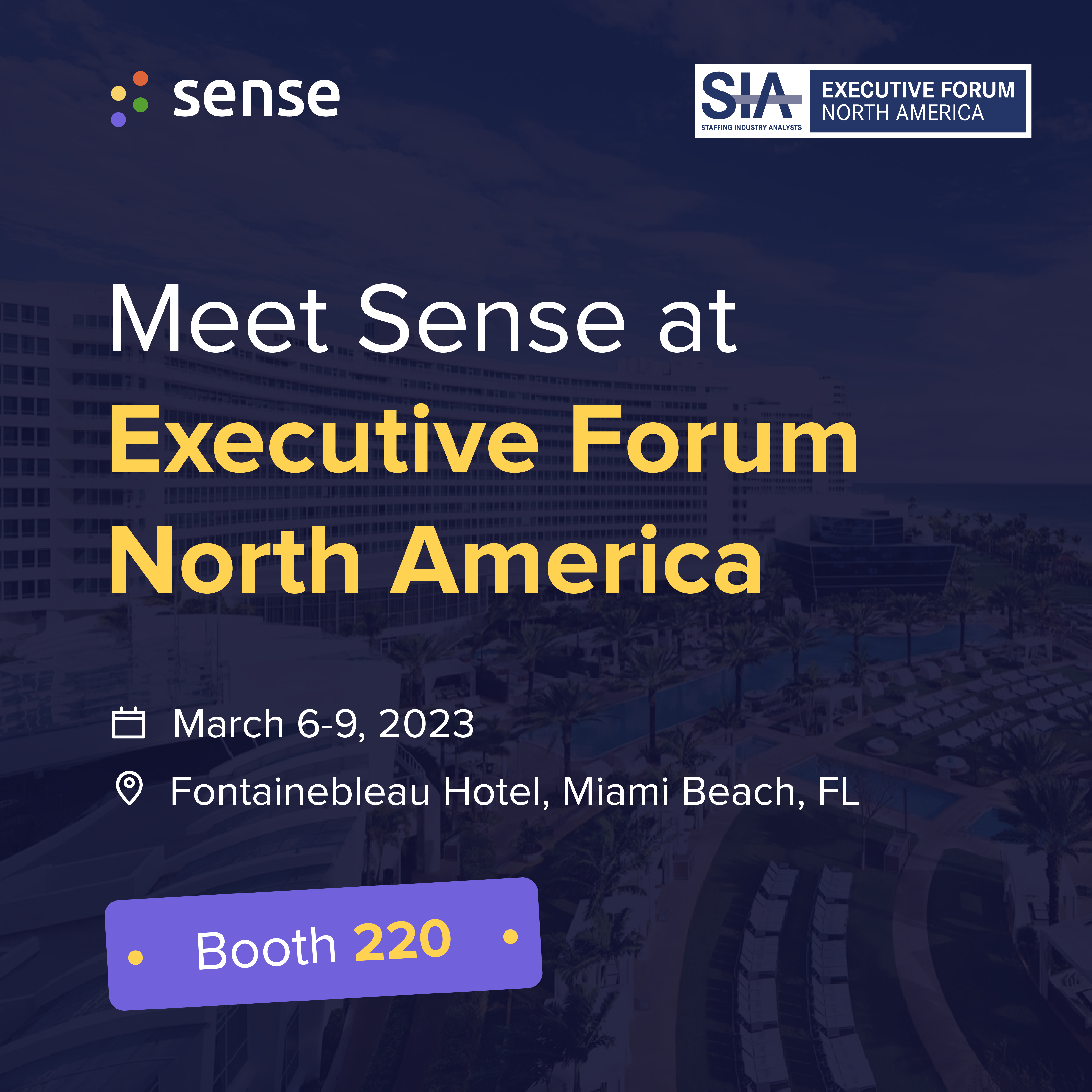 Join Sense at SIA Executive Forum 2023