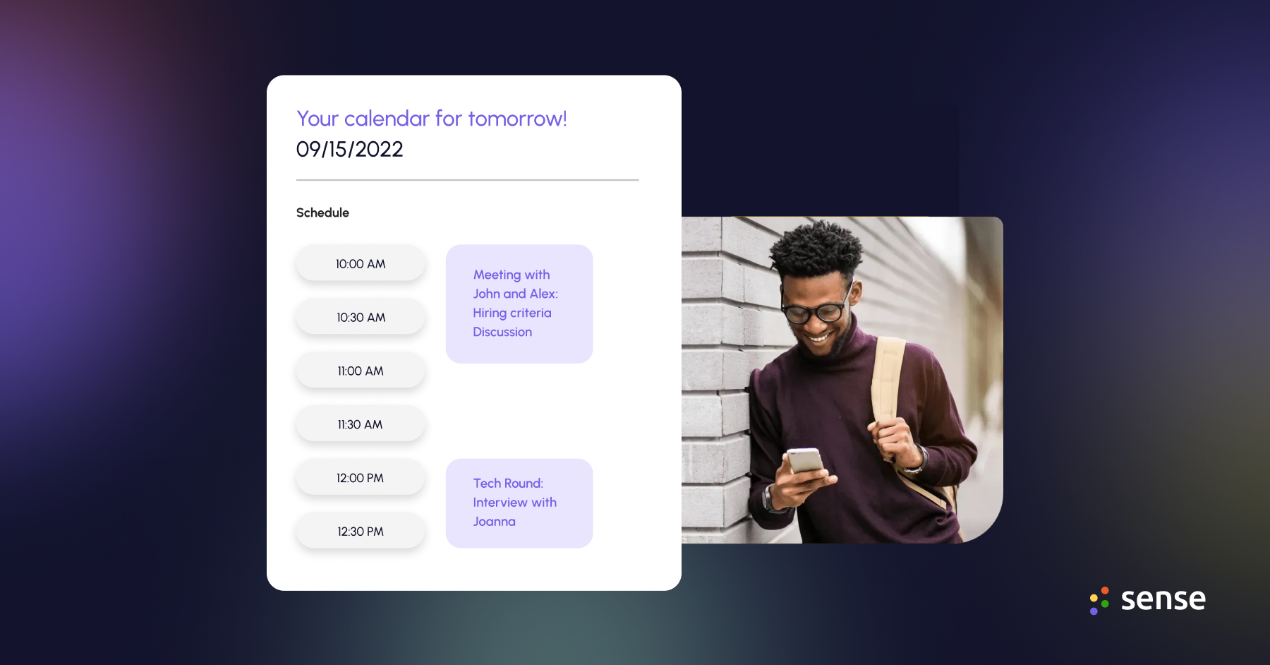 Automate Interview Scheduling | Sense